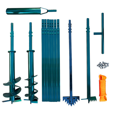 100-200mm/ 8-18m + BAILER+CHISEL +MORE Hand Auger System Water well ...