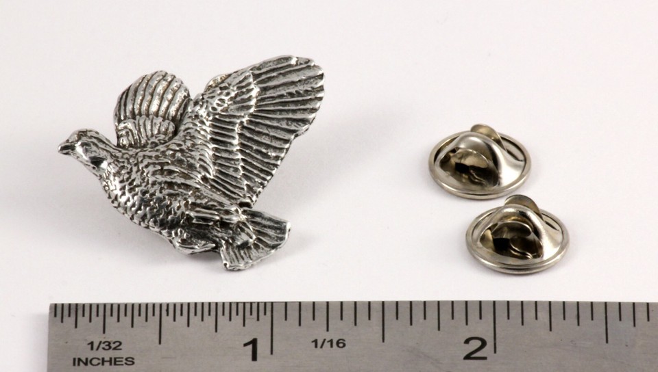 Bobwhite Quail/ California Quail Pin Pewter Bird Pin Brooch or Fridge ...