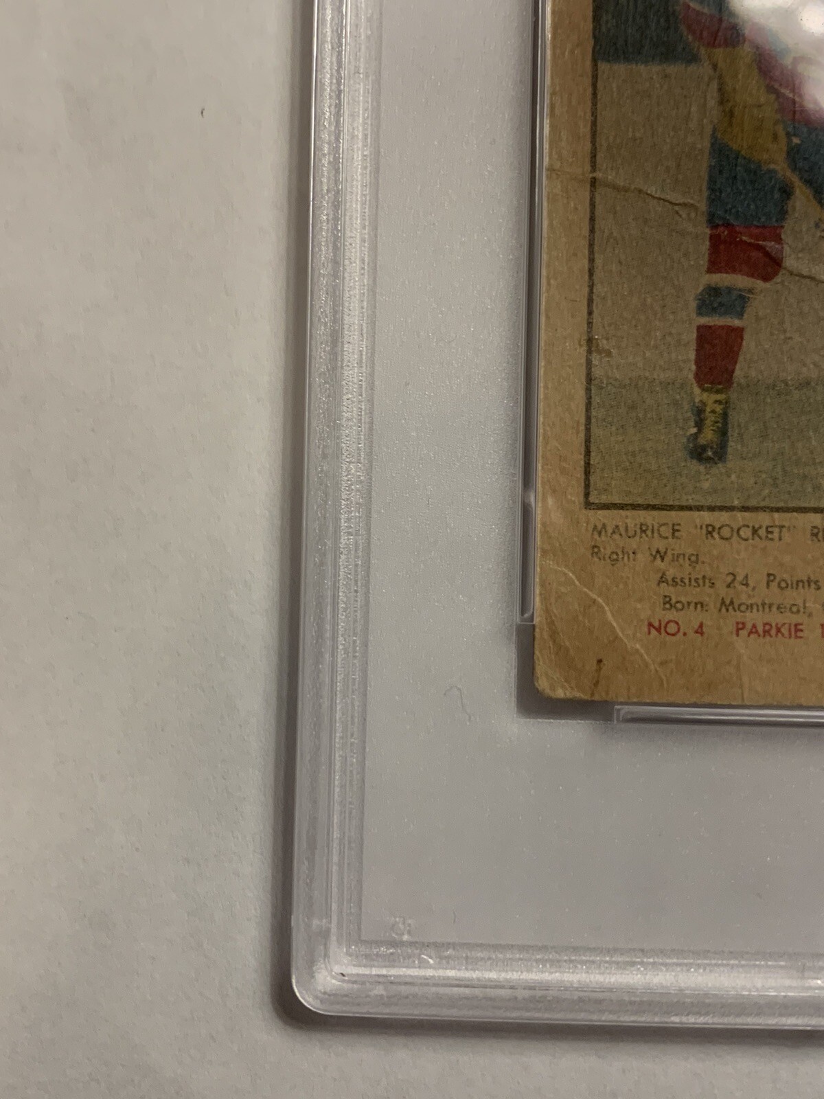 1951-52 PARKHURST HOCKEY MAURICE RICHARD ROOKIE RC #4 PSA 1 (PR) *READ ...