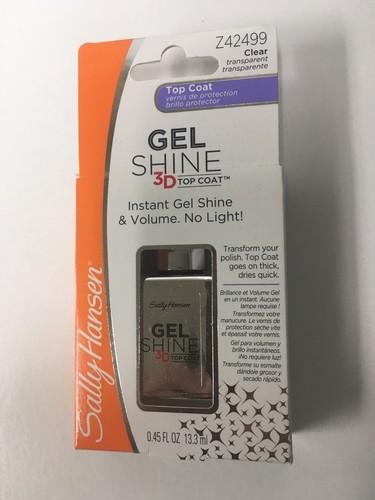 Sally Hansen Gel Shine 3D Top Coat Clear Z42499 *Buy 1 Get 1 FREE* | eBay
