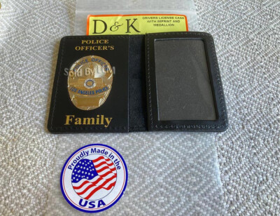 RARE Genuine LOS ANGELES POLICE LAPD FAMILY Driver License/ID Holder ...