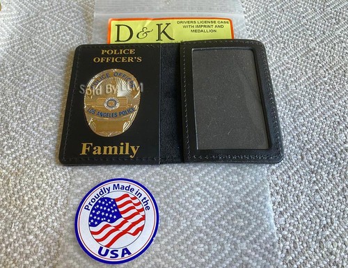 RARE Genuine LOS ANGELES POLICE LAPD FAMILY Driver License/ID Holder ...
