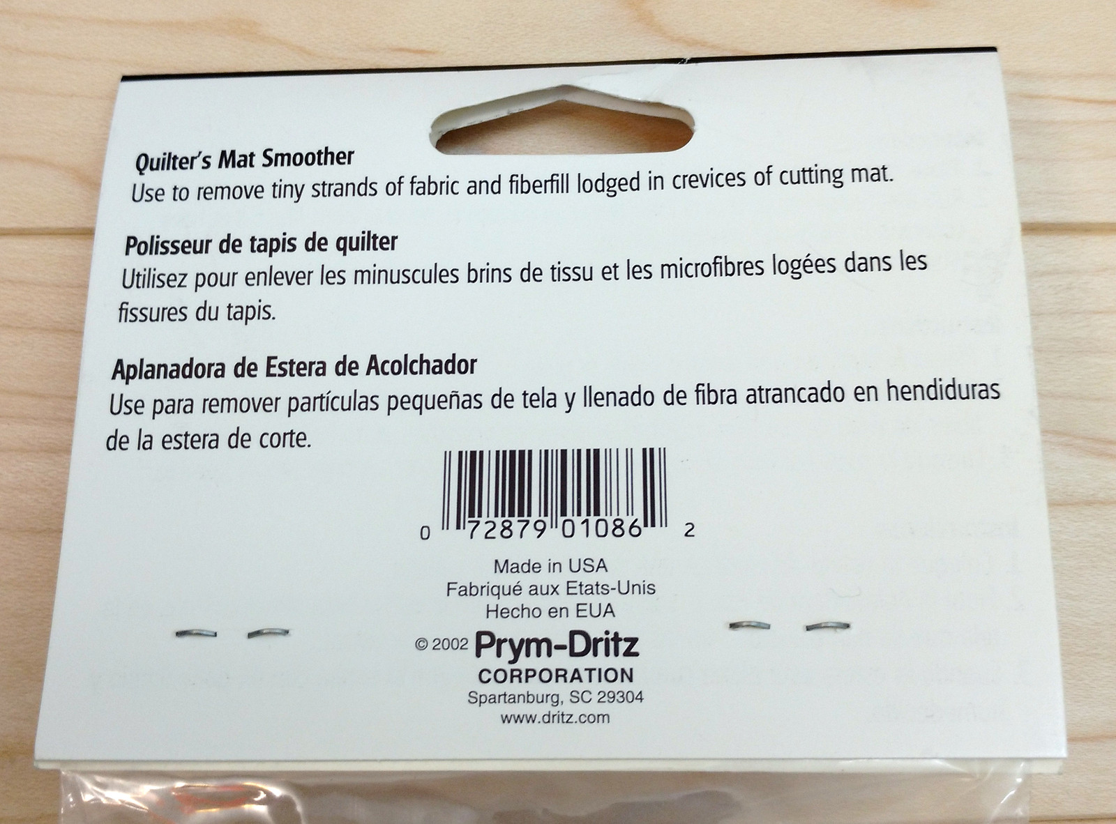 Prym Dritz Quilters Mat Smoother Cleans and Renews Your Cutting Surface ...