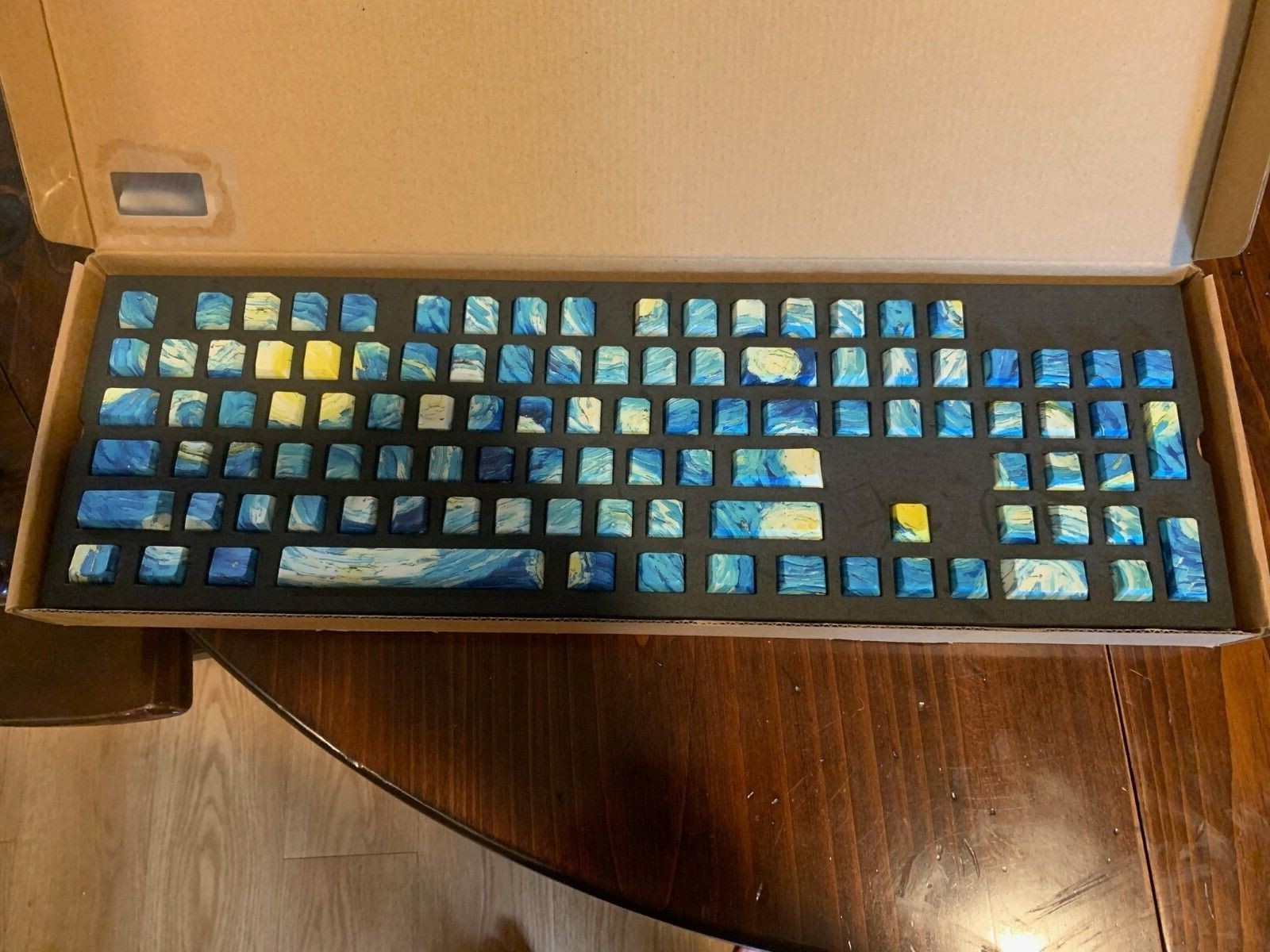 Mirtillo Mechanical Keycaps Van Gogh Starry Night Painted Sky Unused | eBay