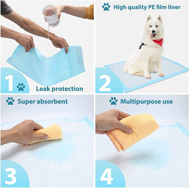Puppy Training Pads Super Absorbent Leak-Proof Toilet Pee Poo Dog Pet ...