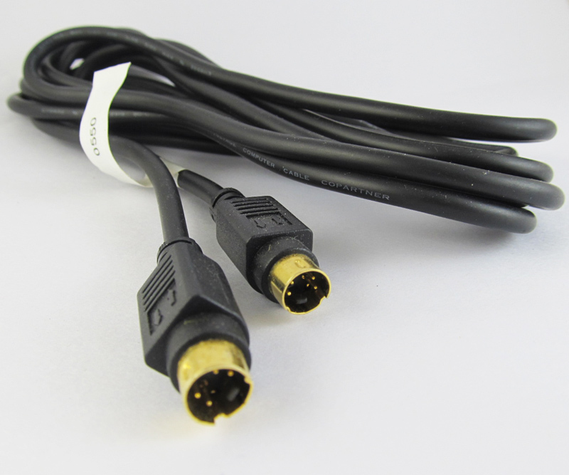 10pcs 10ft Gold S-Video Cable Mini Din 4 Pin Male to Male Dual Male For ...
