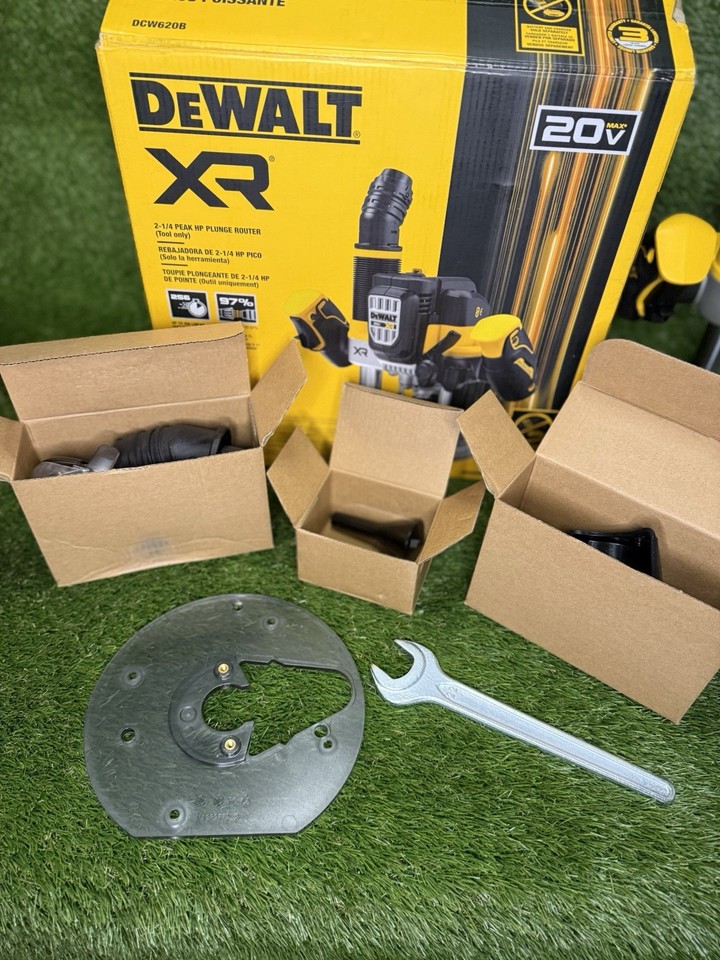 DeWALT DCW620 XR 1/2" & 1/4" plunge router bare unit | eBay UK