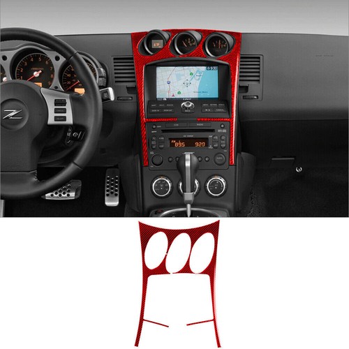 21Pcs Red Carbon Fiber Full Interior Kit Cover Trim For Nissan 350Z ...