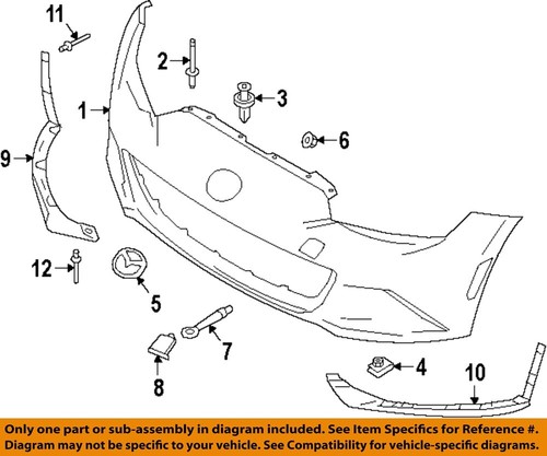 MAZDA OEM 13-18 CX-9 Spoiler-Front Bumper-Spoiler Nut C27450133 | eBay
