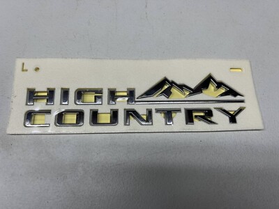 2019-2024 Chevrolet Silverado Fender High Country Emblem Badge OEM | eBay