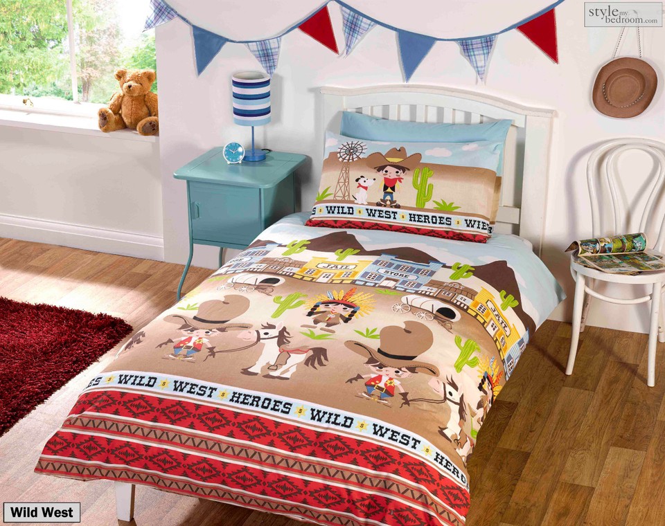 Kids Childrens Boys & Girls Single Bed Character Duvet Quilt Cover ...