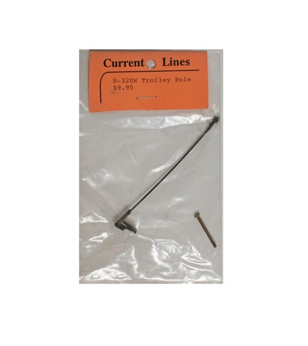 O Scale Trolley Parts, Current Lines, Part B-320W, Trolley Pole | eBay