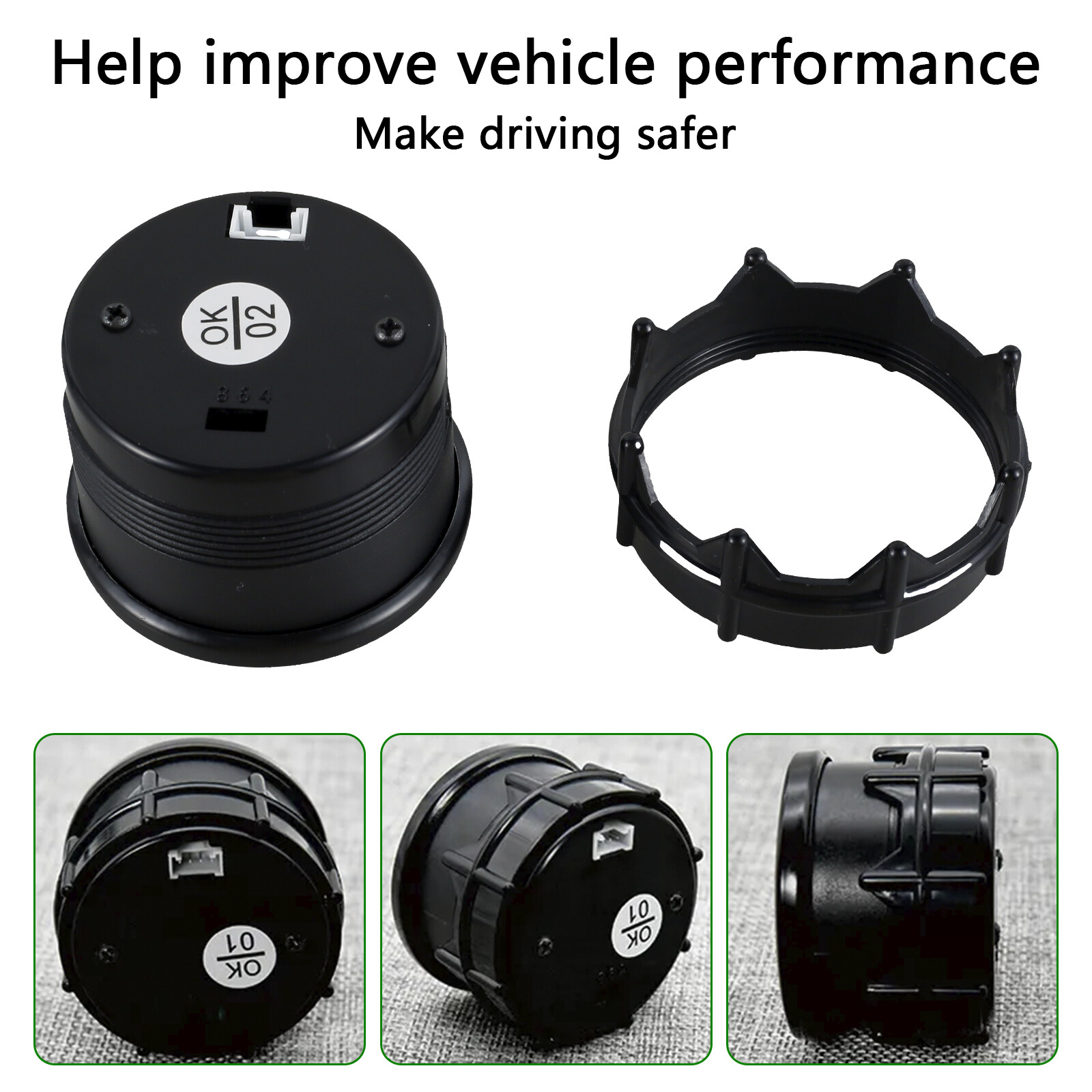 Air Fuel Ratio Gauge 52mm/2inch 12V Precise AFR Gauge Kit with O2 ...