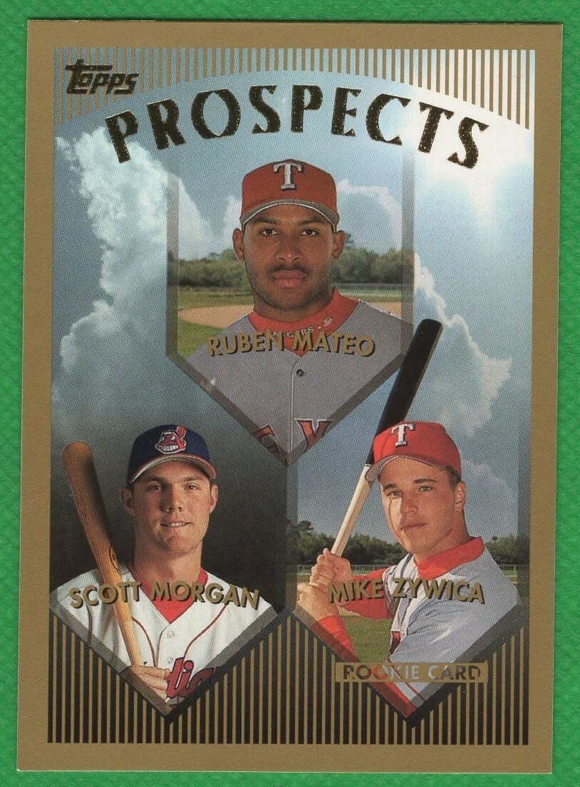 1999 Topps - Prospects #430 Ruben Mateo, Scott Morgan, Mike Zywica (RC ...
