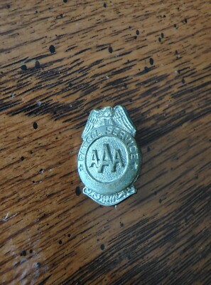 Vintage AAA Service Award Patrol Uniform Badge Pin School Safety ...