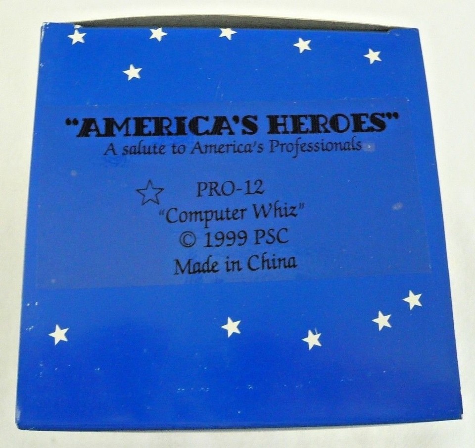 Computer Whiz Figurine Statue NIB New Tech Programmer Coder Free ...