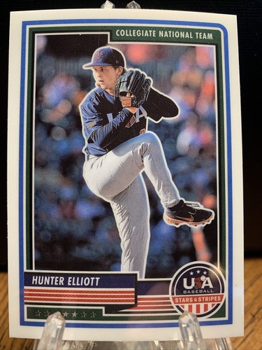 2023 Panini USA Baseball Hunter Elliott #67 USA Collegiate National ...