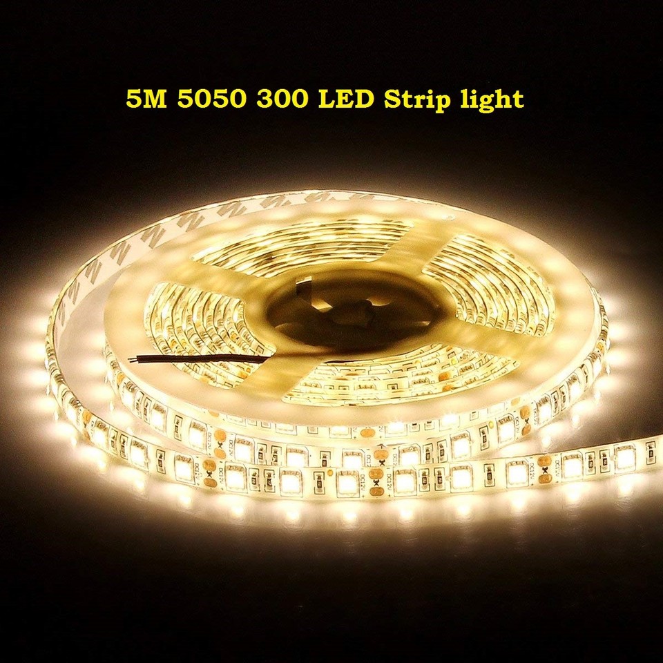 Bright 5050 RGB Waterproof SMD 300 LED Flexible Strip light 12V 5M 16 ...