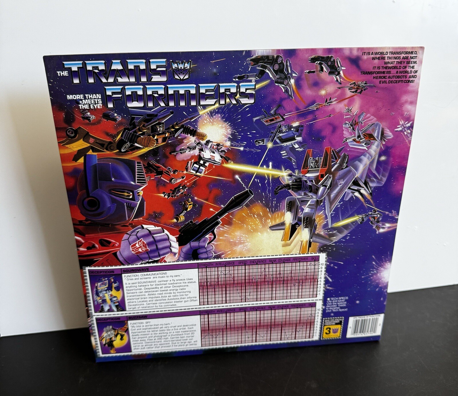 Transformers G1 KO Reissue Soundwave & Buzzsaw Decepticon Communicator ...