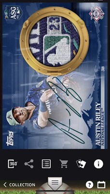 AUSTIN RILEY-ICONIC 100cc RAIN ALL-STAR GAME SIGNATURE RELICS 23-TOPPS ...