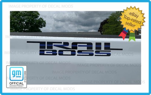 SET OF 2 - Silverado TRAIL BOSS decals stickers graphic Thin Blue Line ...