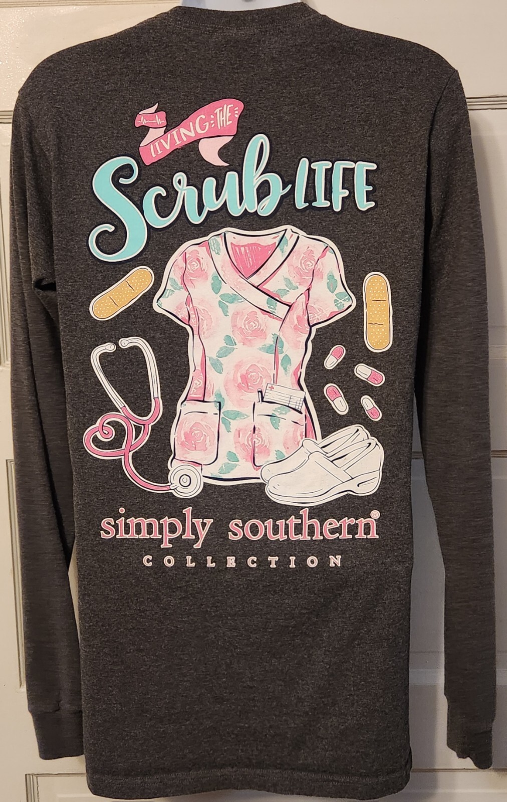 Simply Southern Living the Scrub Life T Shirt Women S… - Gem