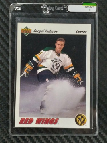 1991 Upper Deck Sergei Fedorov All Rookie Team #40- Taby Card™ Grade NM ...