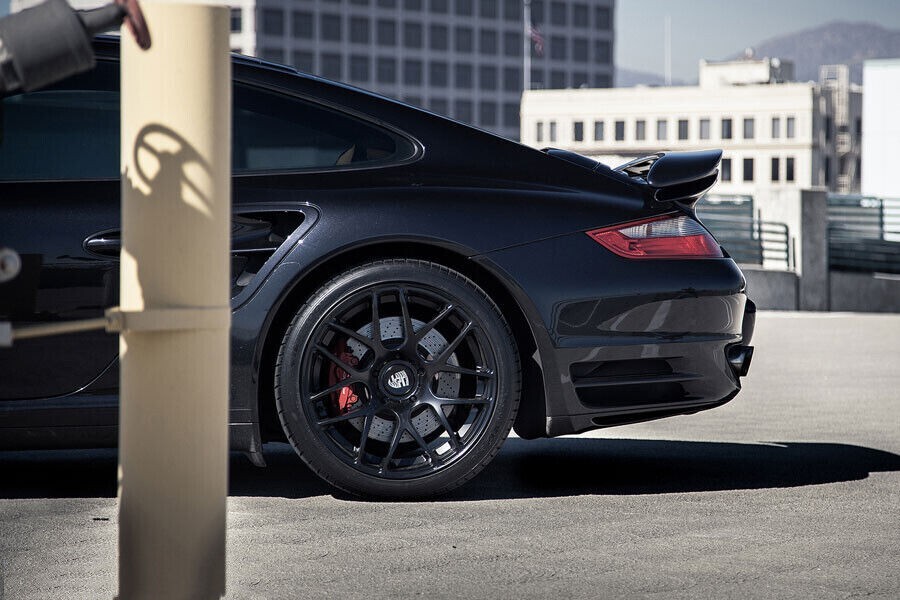 19x8.5/11 Silver Ruger Mesh Wheels Rims SET 4 Porsche 911 996 997 TURBO ...