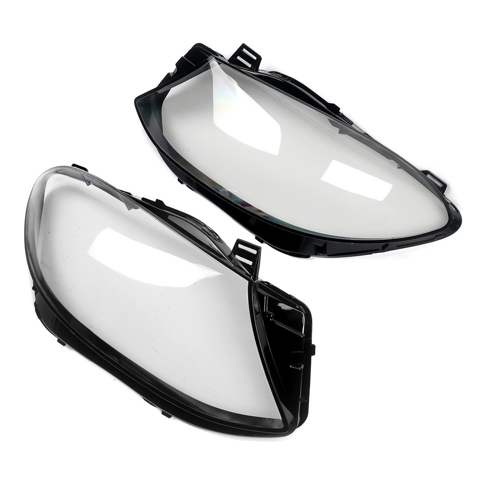 Pair Headlight Headlamp Lens Clear Cover For Mercedes Benz W166 GLE350 ...