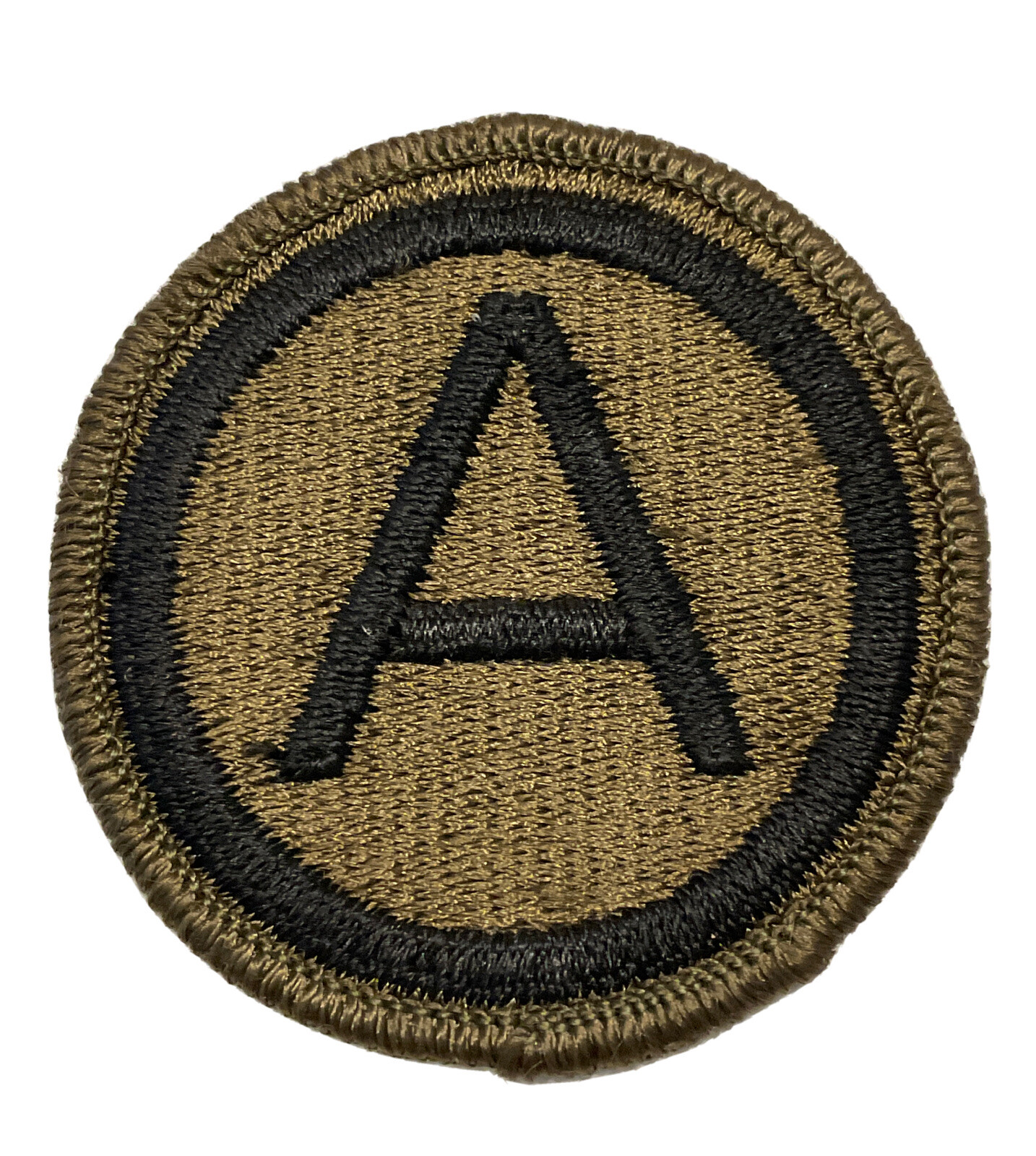 Vietnam Era U.S. Third 3rd Army Subdued OD Color Merrowed Edges Patch ...