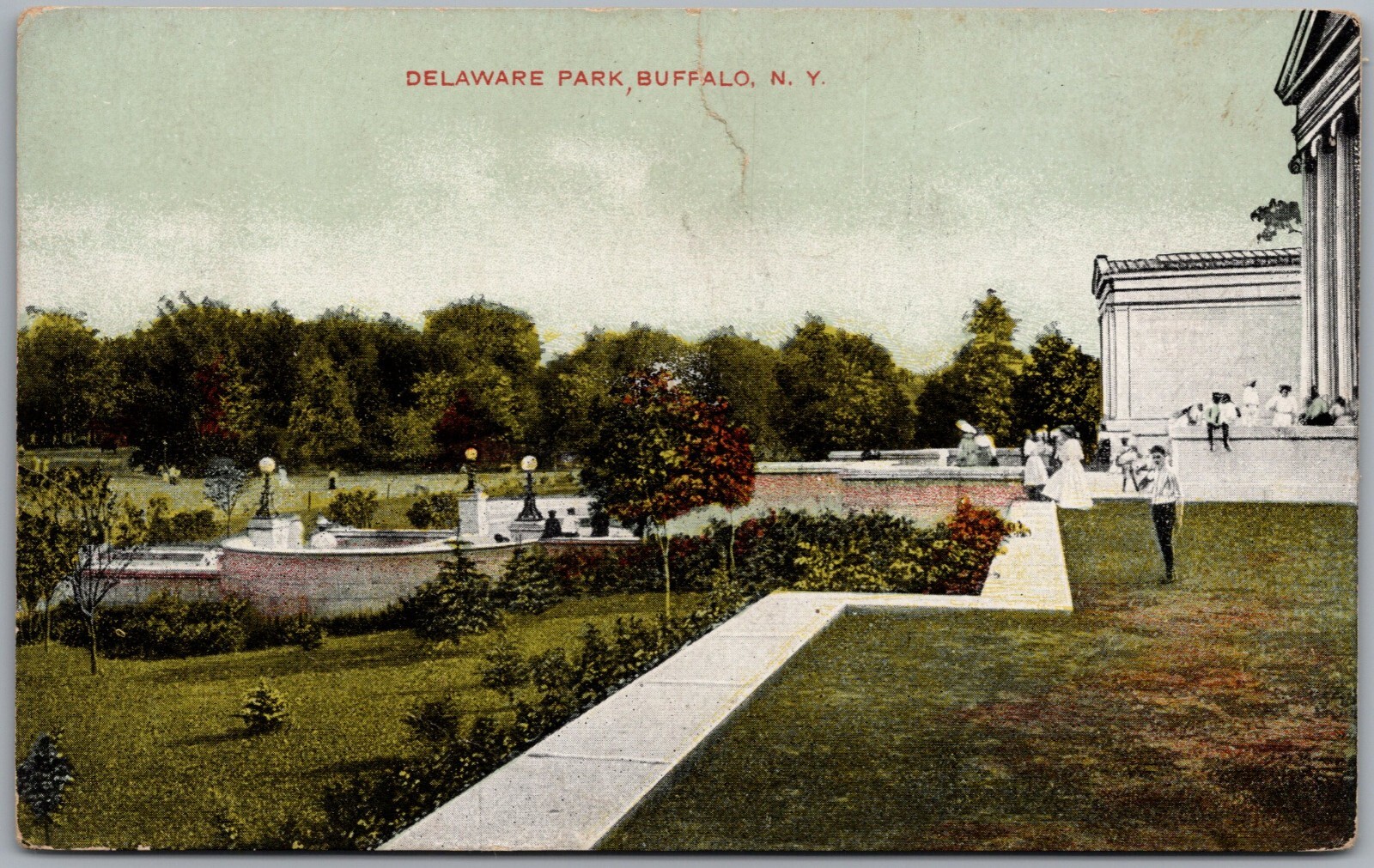 Delaware Park Buffalo New York 1908 Postcard W428 | eBay