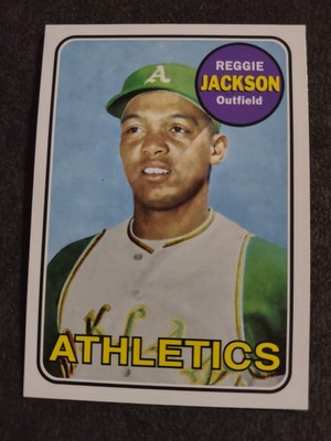 Reggie Jackson 2017 Topps Series One Rediscover Reprint RT-3 Oakland ...