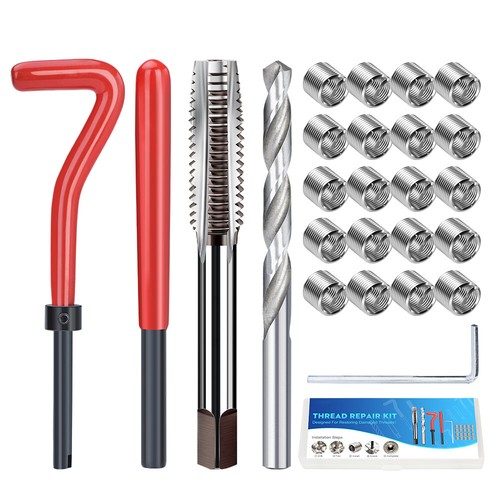 Thread Repair Kit M8x1.25 Drill Bit Wire Insert Tap Metric for Auto ...