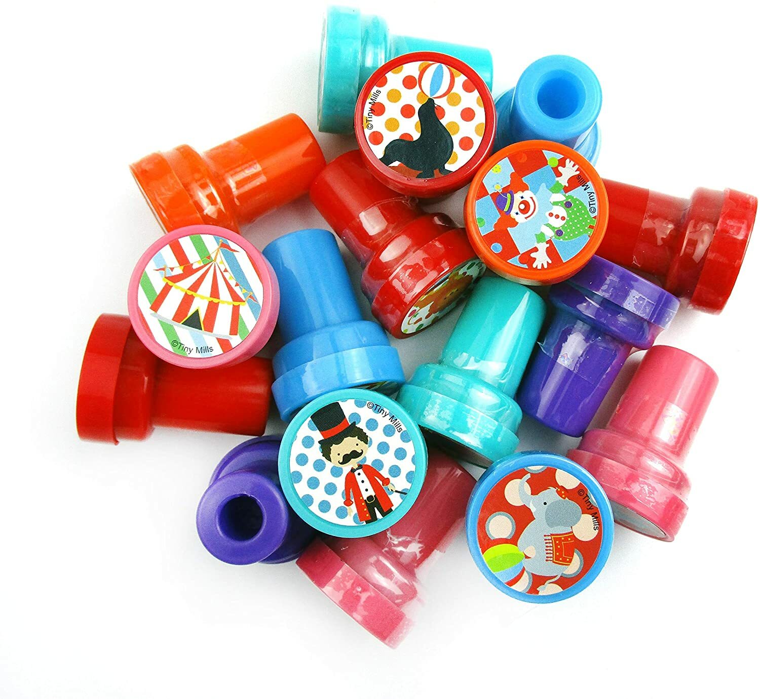 TINYMILLS 24 Pcs Circus Carnival Stampers for Kids for sale online | eBay