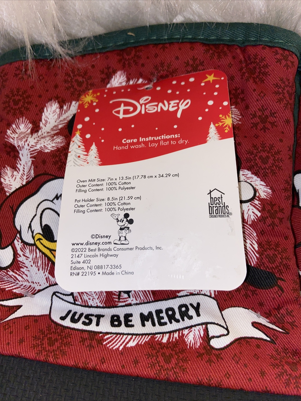 Disney Mickey Mouse Oversized Oven Mitt Pot Holder Goofy Donald Duck ...