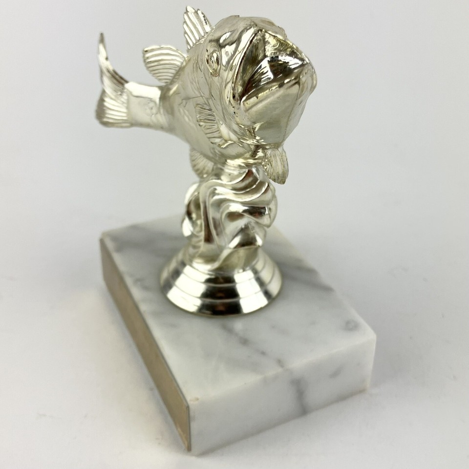 1978 Large Mouth Bass Fishing Trophy 1st Place topper figurine Plastic ...