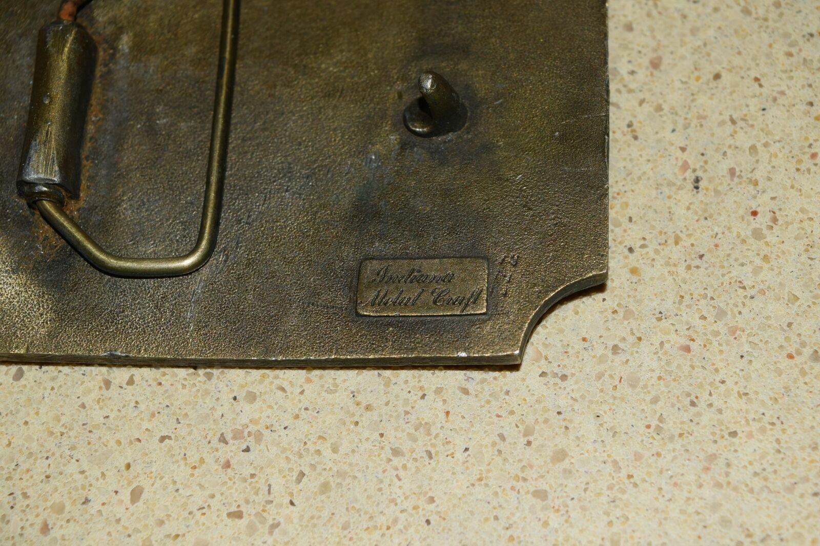MA VINTAGE HOYT AXTON BELT BUCKLE - INDIANA METAL CRAFT - 4" x 2 3/8 ...