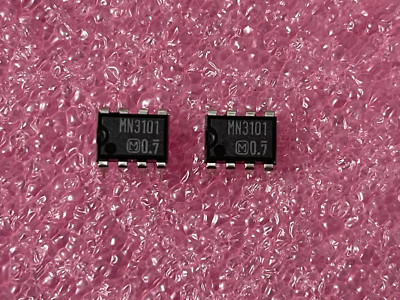 MN3101 IC CLOCK GEN/DRIVER BBD AUDIO AMP DELAY EFFECT 8-PIN DIP (2 PER ...