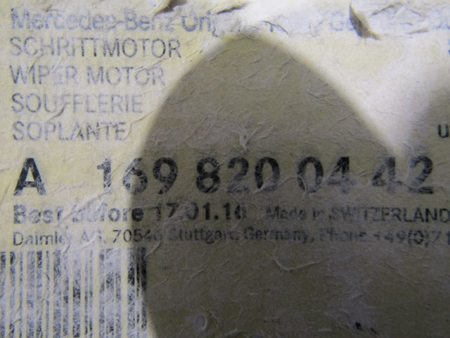 MERCEDES W169 a Class Heater Air Mixing Flap Motor 1698200442 ...