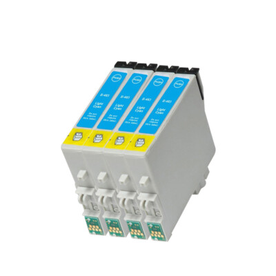 4 Light Cyan Ink Cartridge For Epson Stylus Photo R350 RX300 RX500 ...