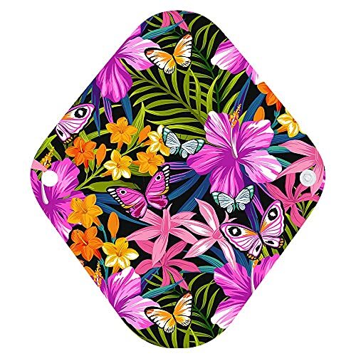 7 Pack Charcoal Bamboo Reusable Menstrual Pads Mama Panty Liners | eBay