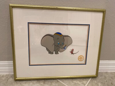 DISNEY DUMBO Animation Cel Art w. Frame Limited Edition Serigraph w ...