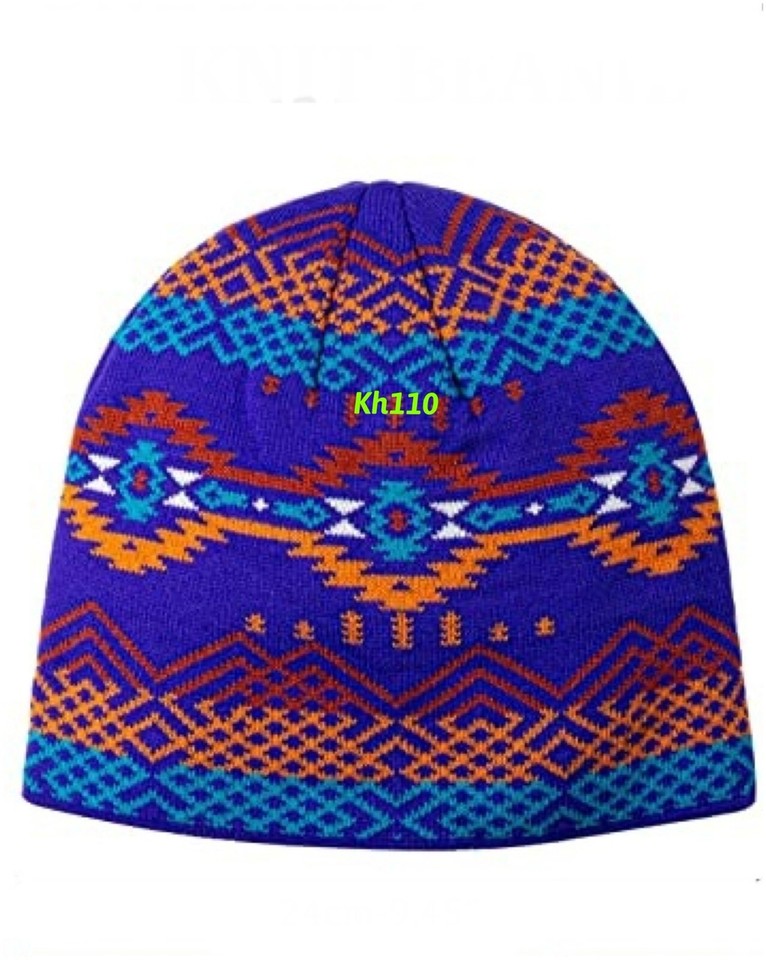 Native American Indian Navajo Print Knit Beanie Hat-173 | eBay