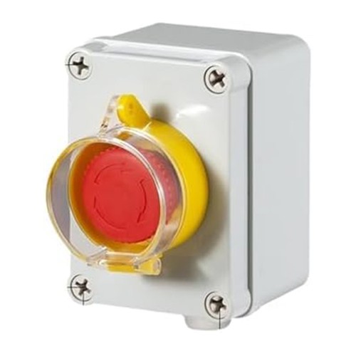 Compact Outdoor EStop Switch Box with Momentary Push Button and Quick ...