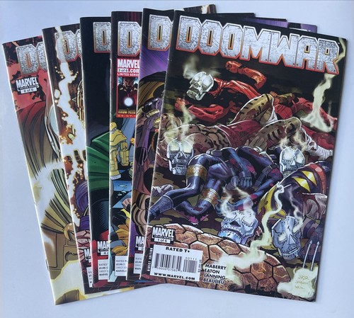 Doomwar #1 #2 #3 #4 #5 #6 Complete Set! Doom Vs Wakanda! 1st Midnight ...