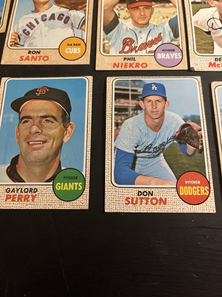 1968 Topps Baseball Card Lot Of 170 G-VG W/a Few Stars See List In ...