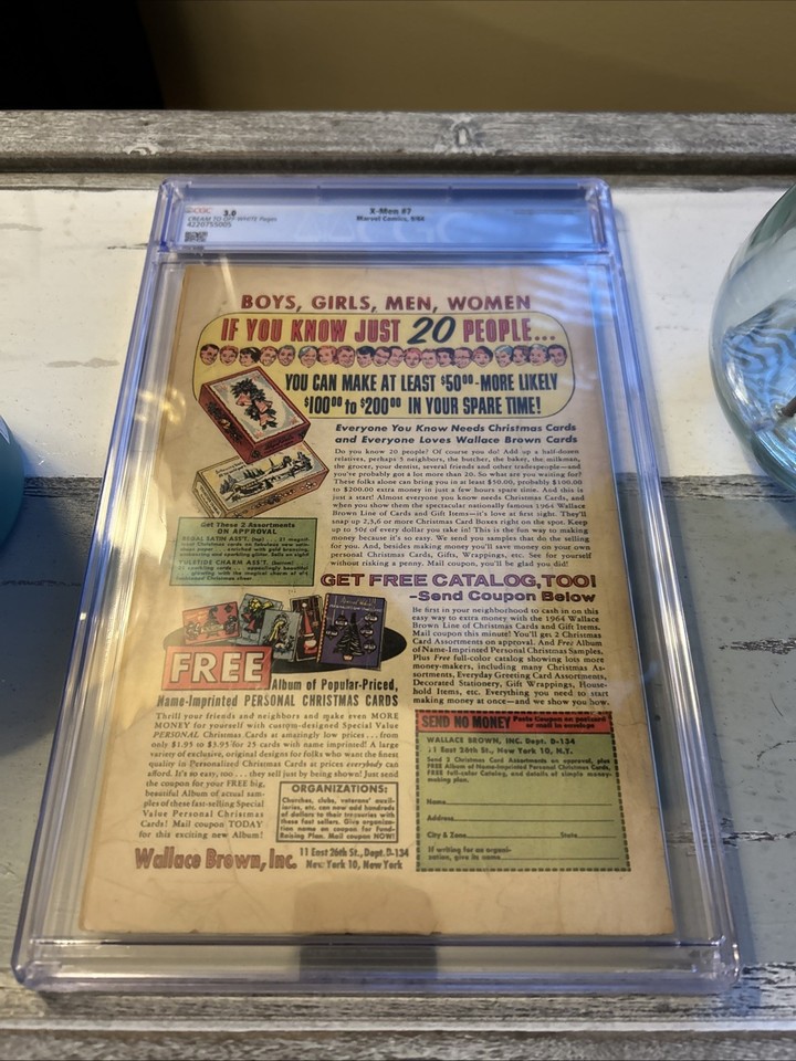 X-MEN #7 2ND APPEARANCE OF THE BLOB CBCS 3.0 1st Appearance Cerebro | eBay