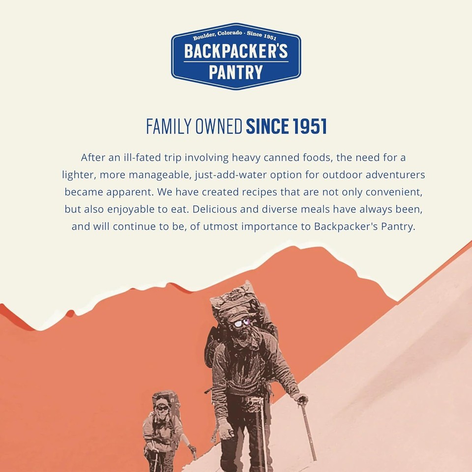 Backpacker's Pantry - Adventure Meal Freeze Dried Camping & Hiking MRE ...