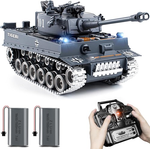 RC Tank 1:18 Alloy Metal German Tiger I Remote Control Army Toy That ...