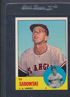 1963 Topps #527 Ed Sadowski Angels EX/MT *3723 | eBay
